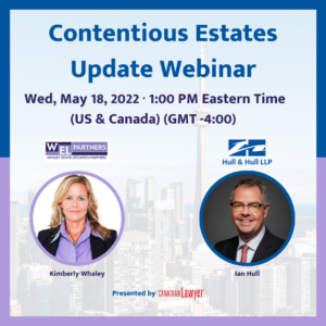 UPCOMING WEBINAR: Contentious Estates Update - Hull and Hull LLP